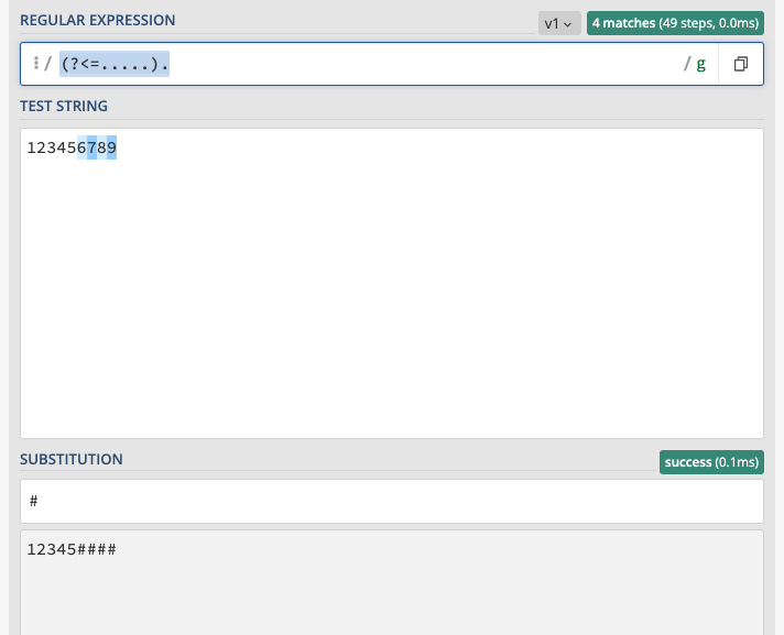 How to replace first 5 digits of Contact Number with '#' using @String ... How to replace first 5 digits of Contact Number with '#' using @String ...